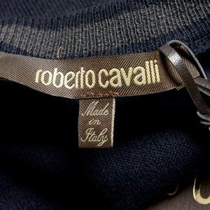 Roberto Cavalli | Sweaters | Roberto Cavalli Cashmere Navy Cardigan ...